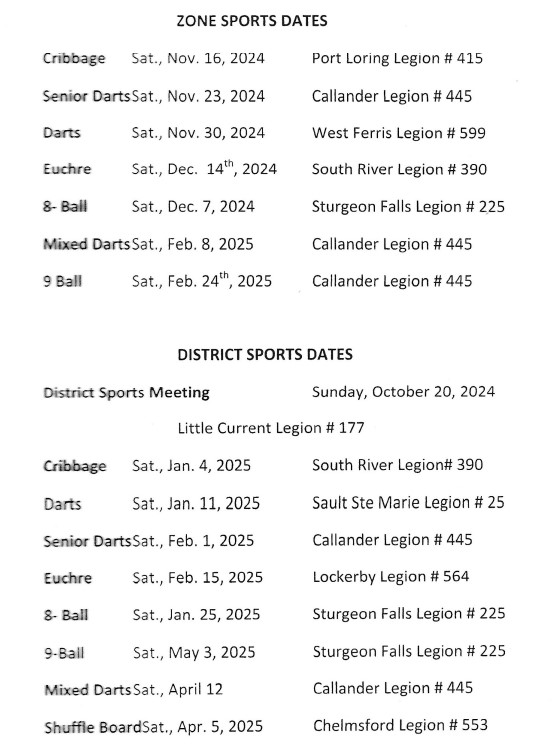 Legion information – Gateway Men's Dart league